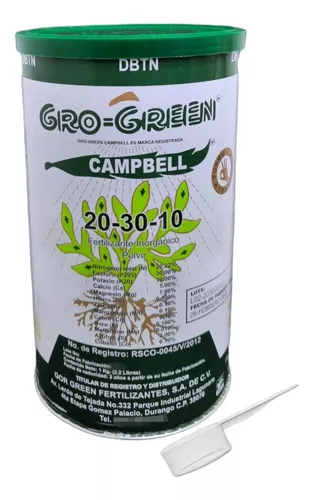 GRO GREEN 1 KG (20-30-10) | boxagro.com